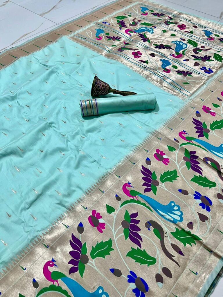 Lotous Border Paithani – JAIHIND MILL